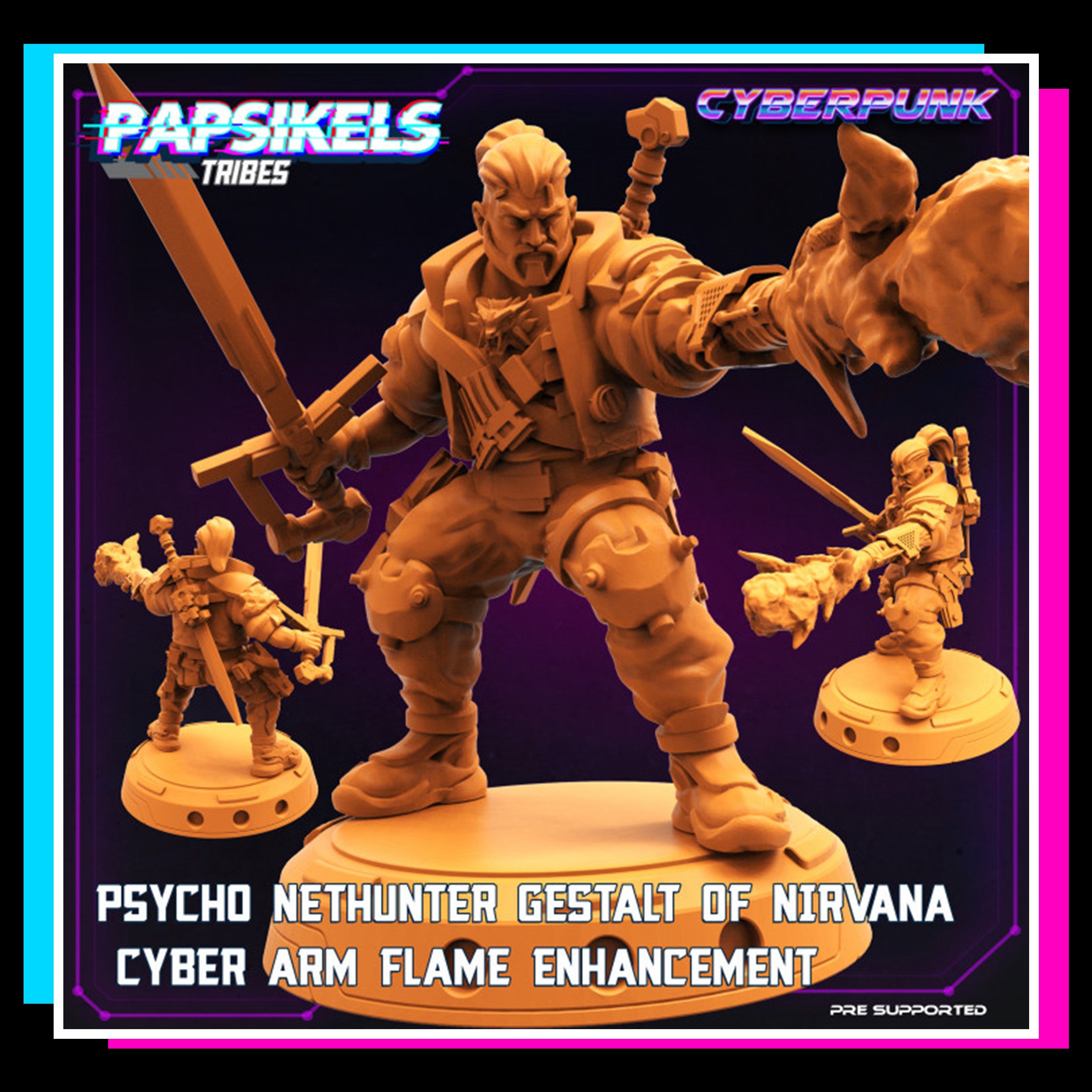 Psycho Nethunter Flame - Cyberpunk | Thorhammer 3D