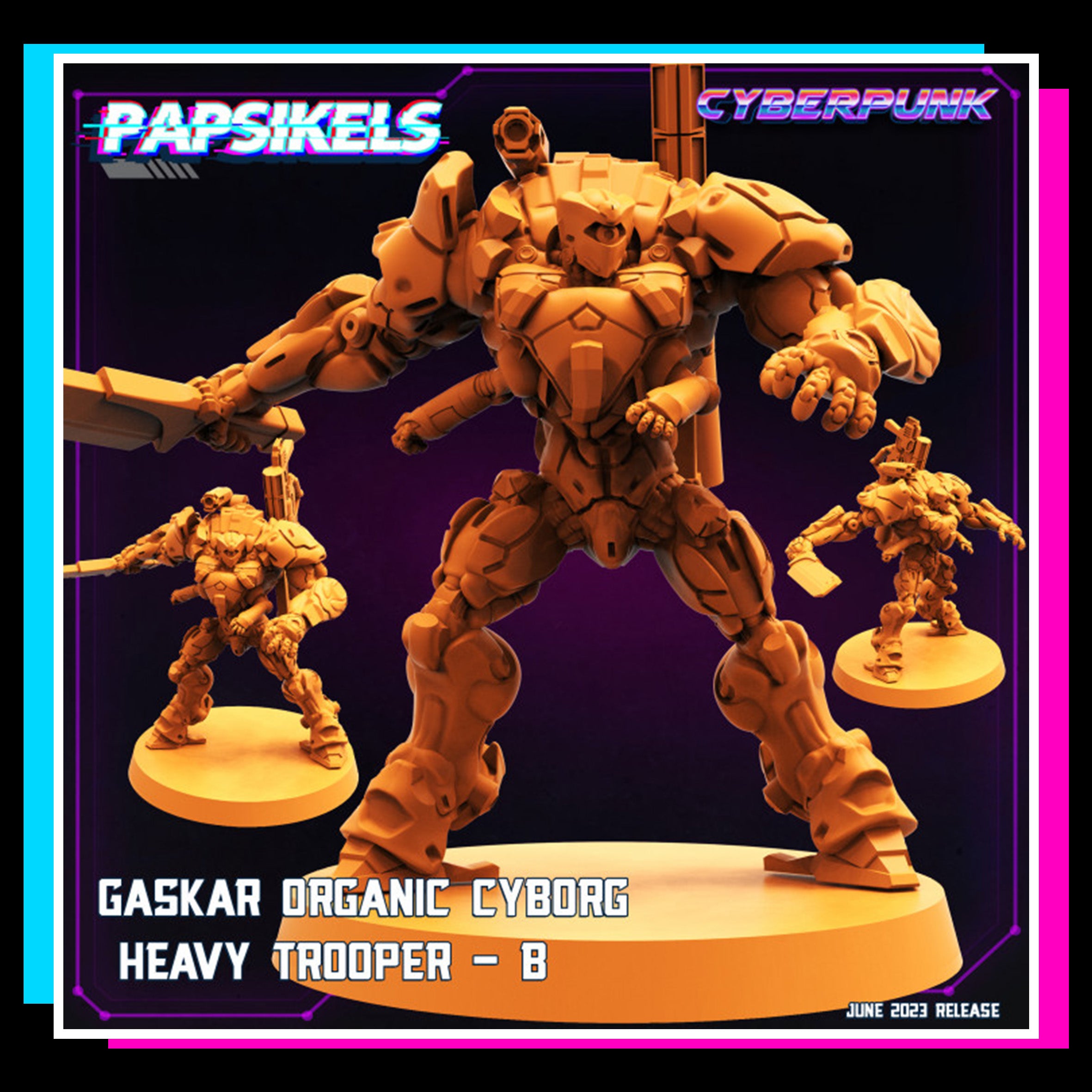 Gaskar Organic Cyborg Heavy Trooper B - Cyberpunk | Thorhammer 3D